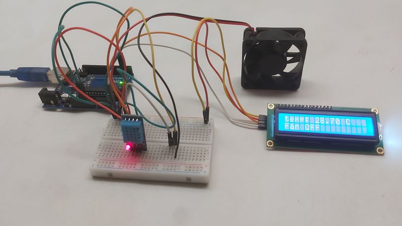 Voltaat Learn Temperature Controlled Fan Using Arduino