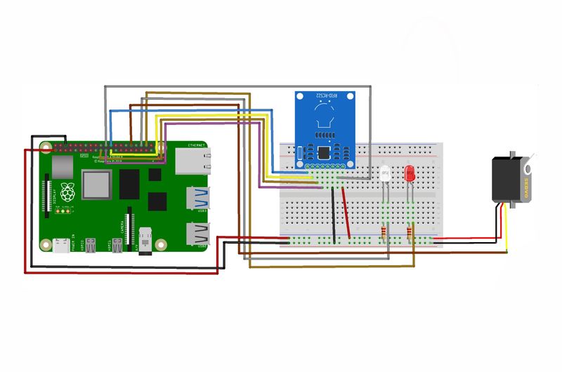 Voltaat Learn - Make a RFID Lock System With Servo Using Raspberry pi 4