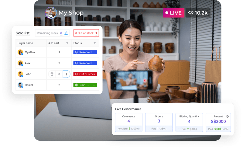 Upmesh - Automate your Live Selling | Comment Selling Software