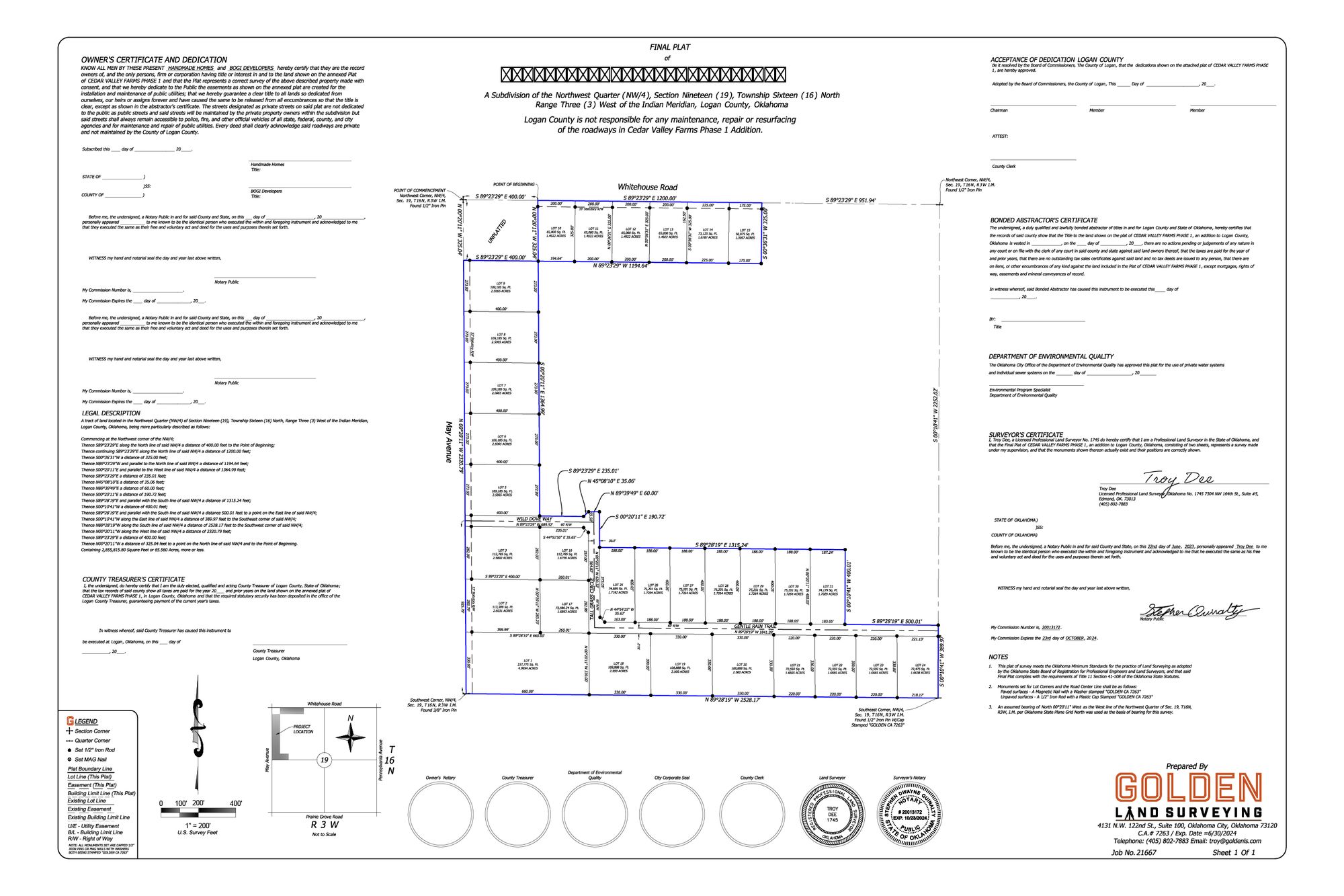Guthrie, OK | Cedar Valley Farms | Call for Pricing