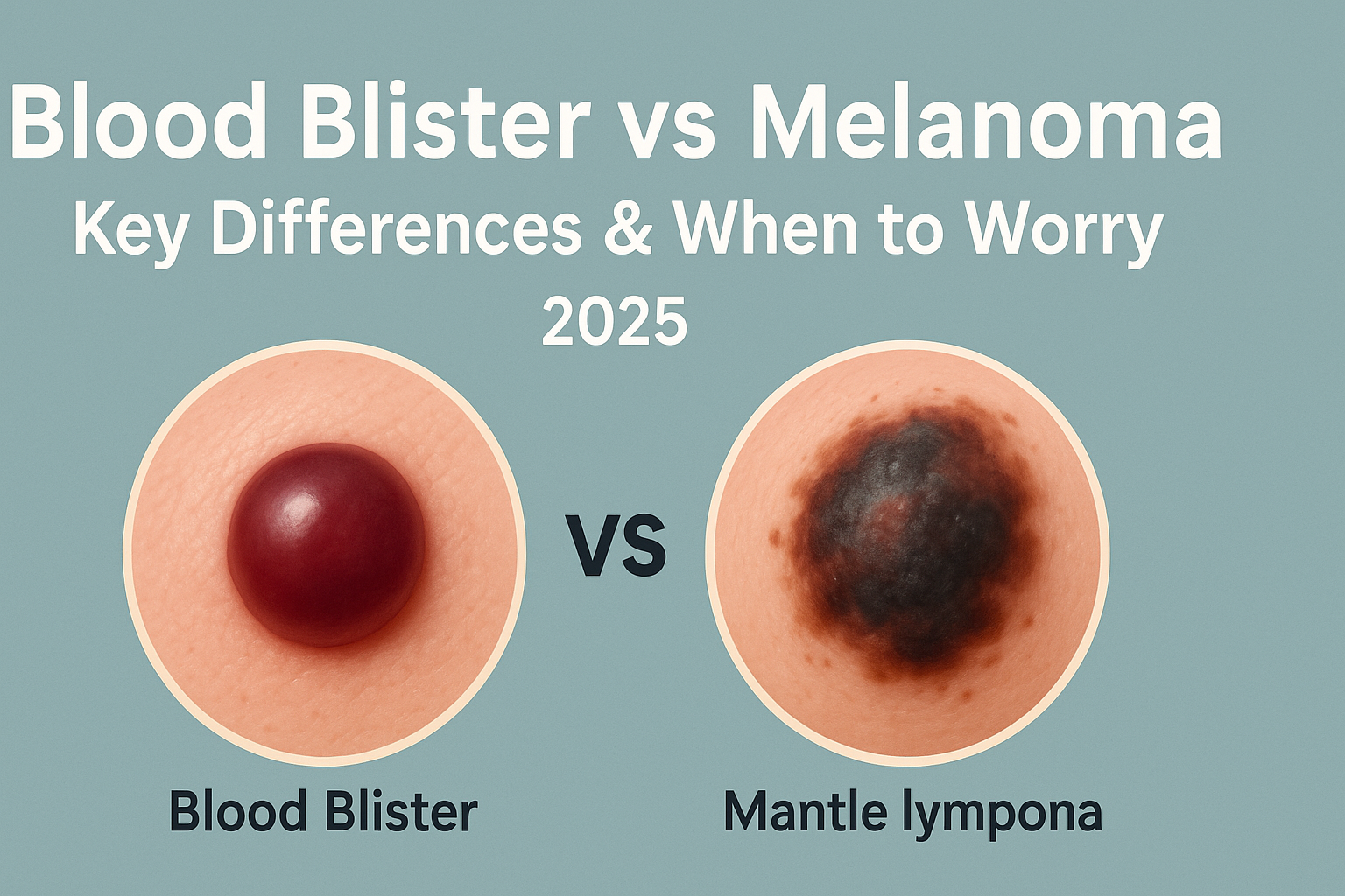 Blood Blister vs Melanoma: Key Differences & When to Worry 2025