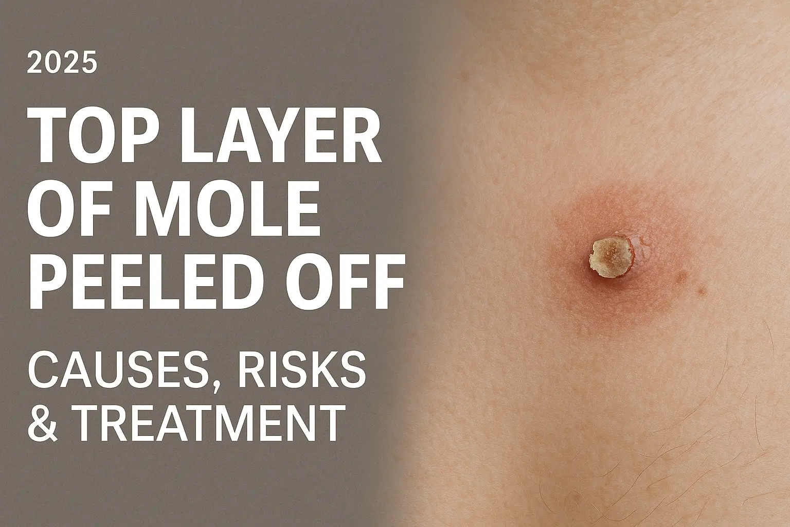 Top Layer of Mole Peeled Off: Causes, Risks & Treatment 2025