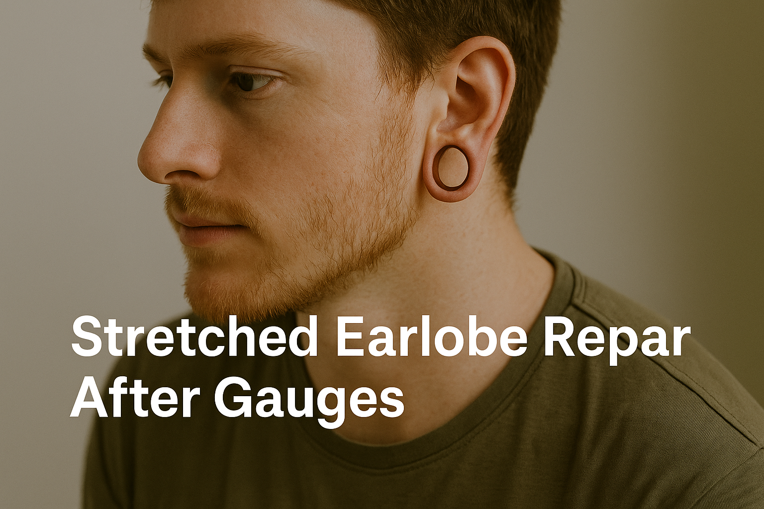 Stretched Earlobe Repair After Gauges | The Minor Surgery Center