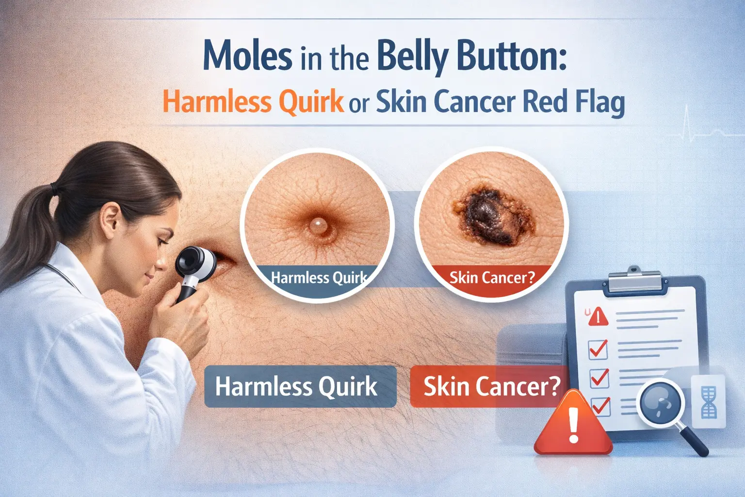 Moles in the Belly Button: Warning Signs & When to Worry