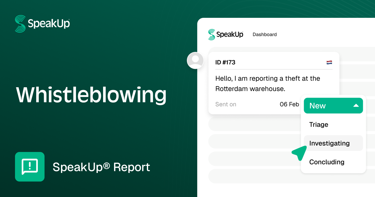 Whistleblowing software for secure, anonymous reporting - SpeakUp