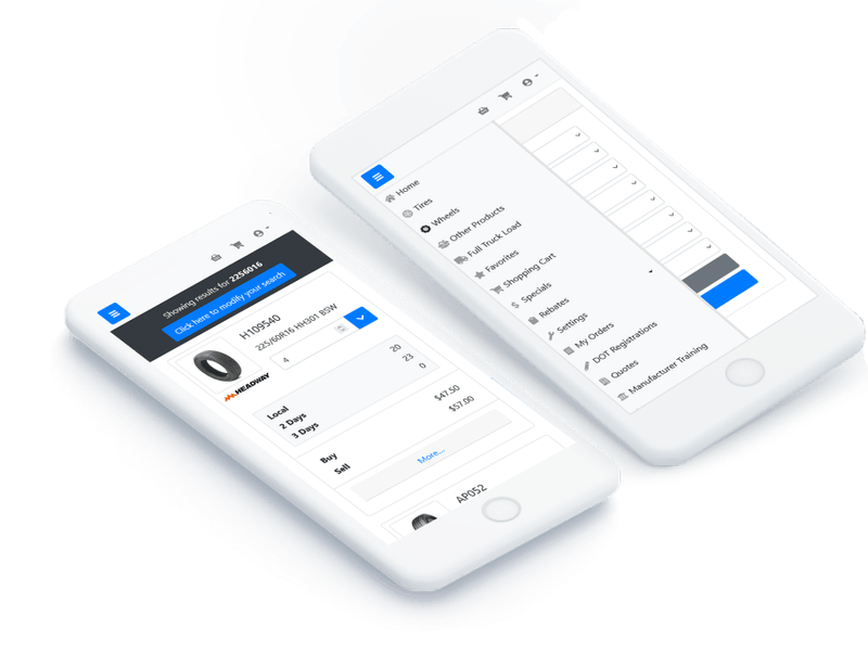 Tireweb Mobile: Tire Wholesale & Retail Mobile App Development