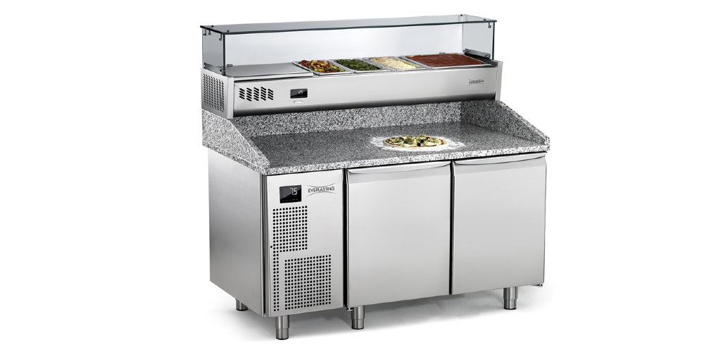 Everlasting PIZZA Professional Preparation Counter 2 Door