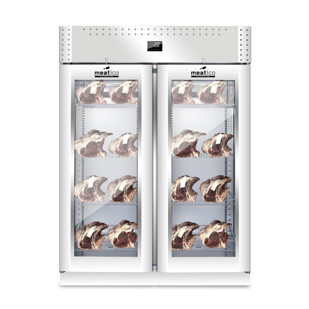 Everlasting MEATICO STORAGE 1500 VIP Meat Storage Upright Glass Double ...
