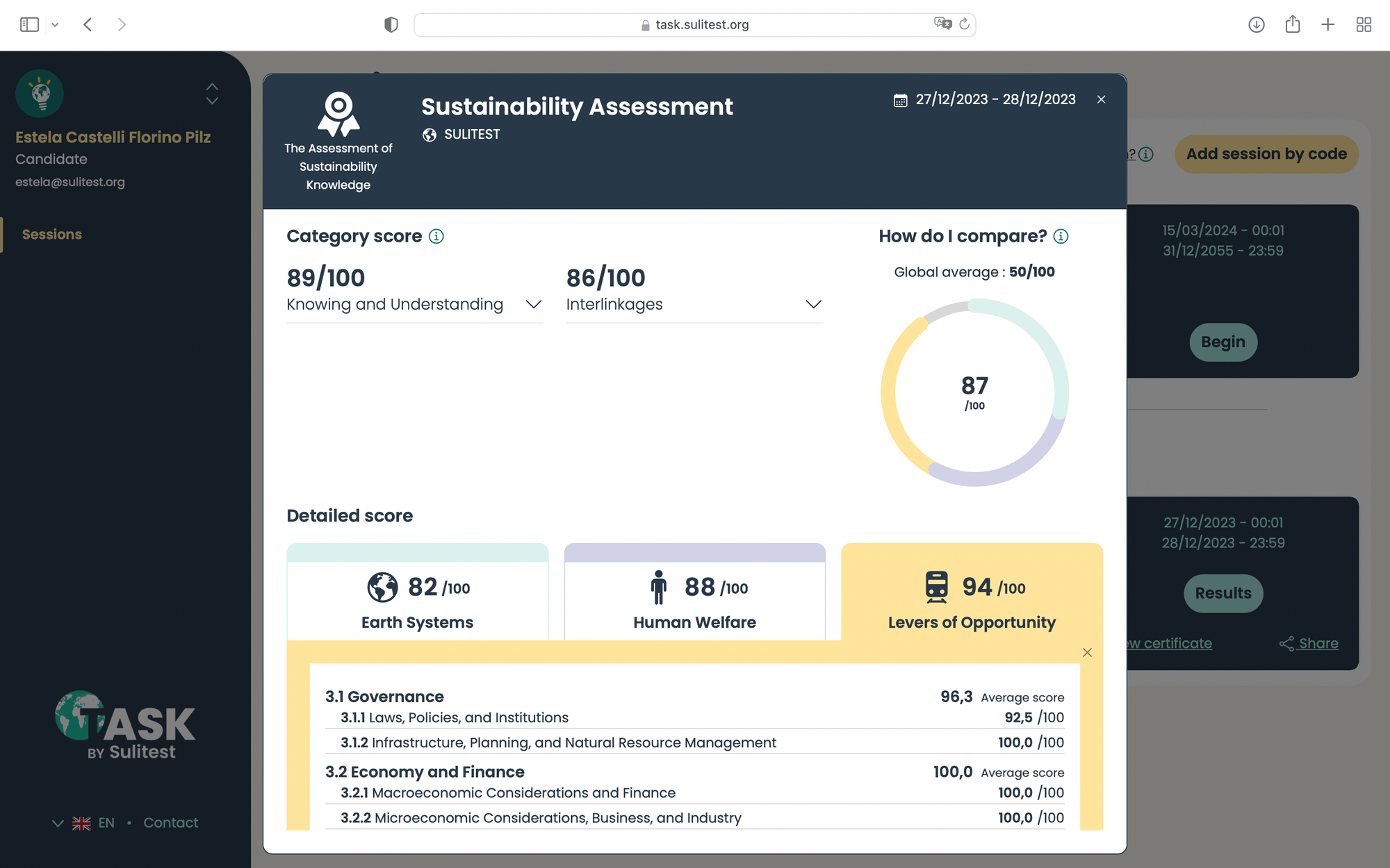 International sustainability certificate for professionals – TASK by ...