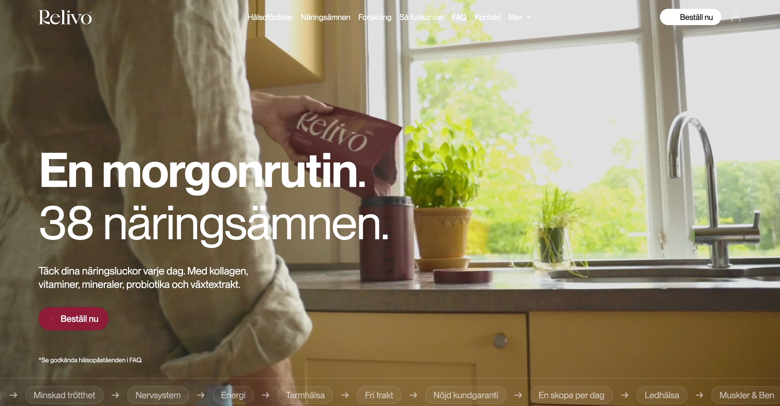 Relivo | Nordens första kompletta kosttillskott