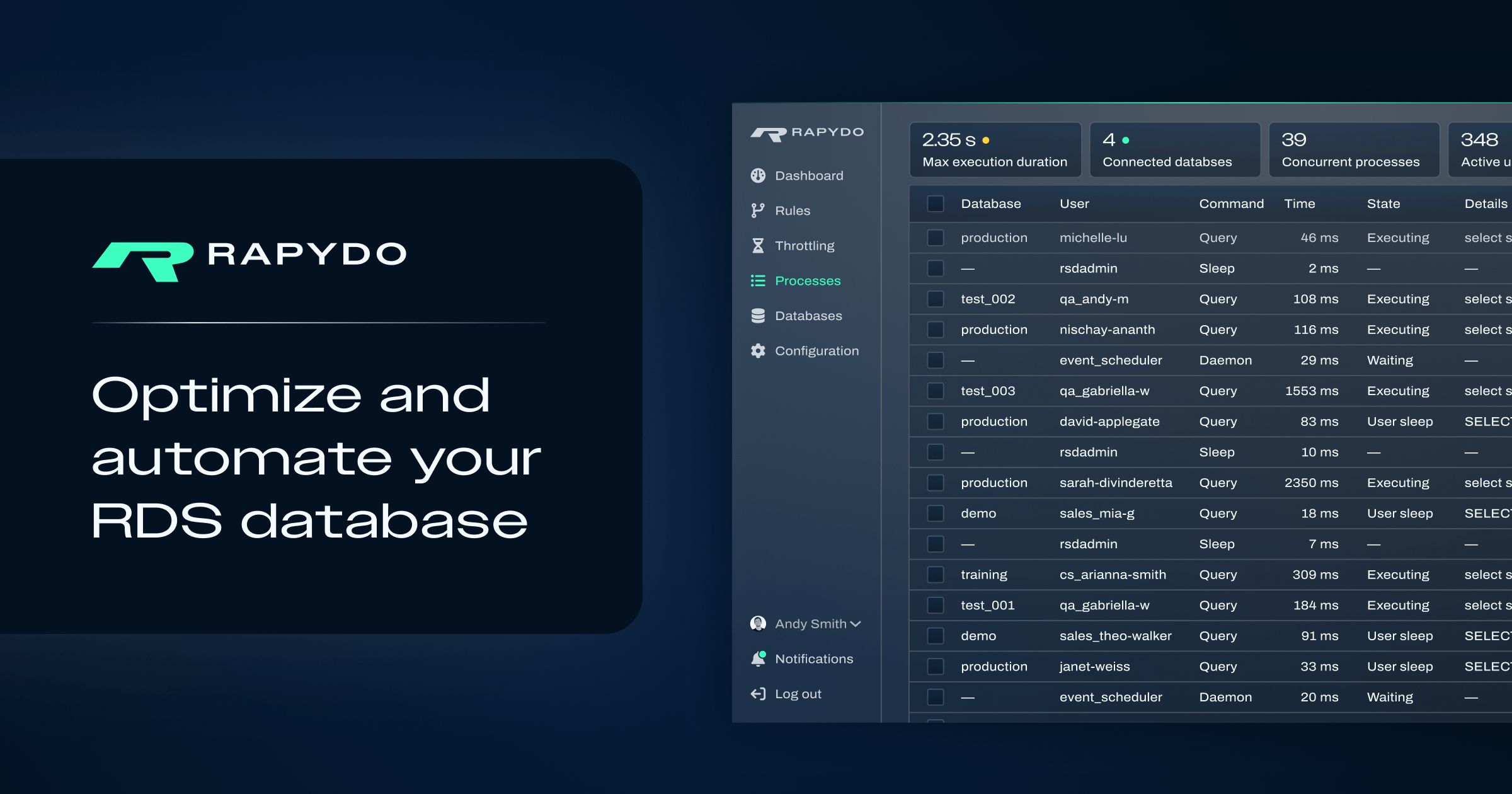 Database Ops Platform for Monitoring and Automation
