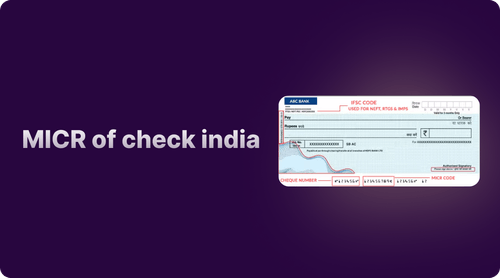 How to Find MICR of Indian check