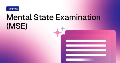 Mental State Examination Template with Examples - Heidi Health