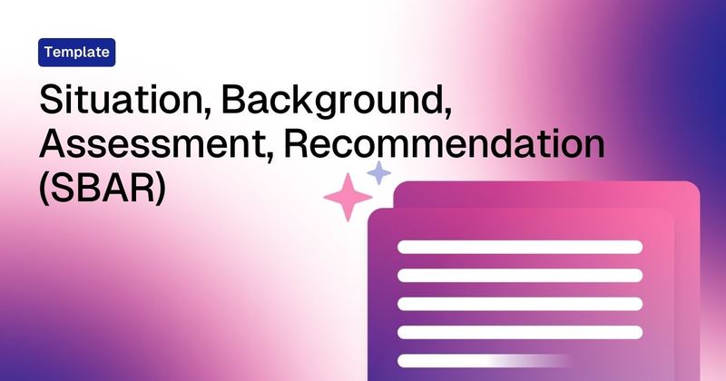 SBAR Template with Examples - Heidi Health