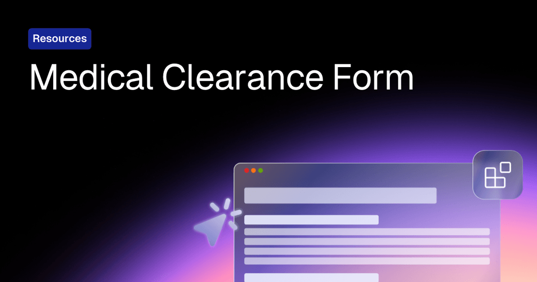 Medical Clearance Form: PDF Examples - Heidi Health