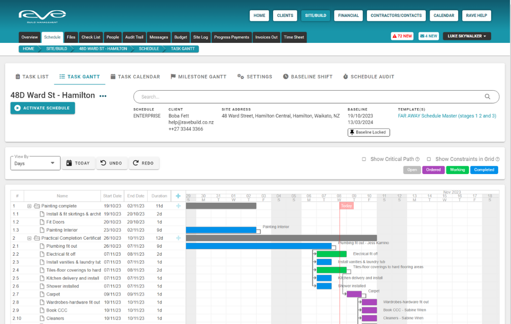 Rave Build - Features - CRM, Project Management, Financial Management ...