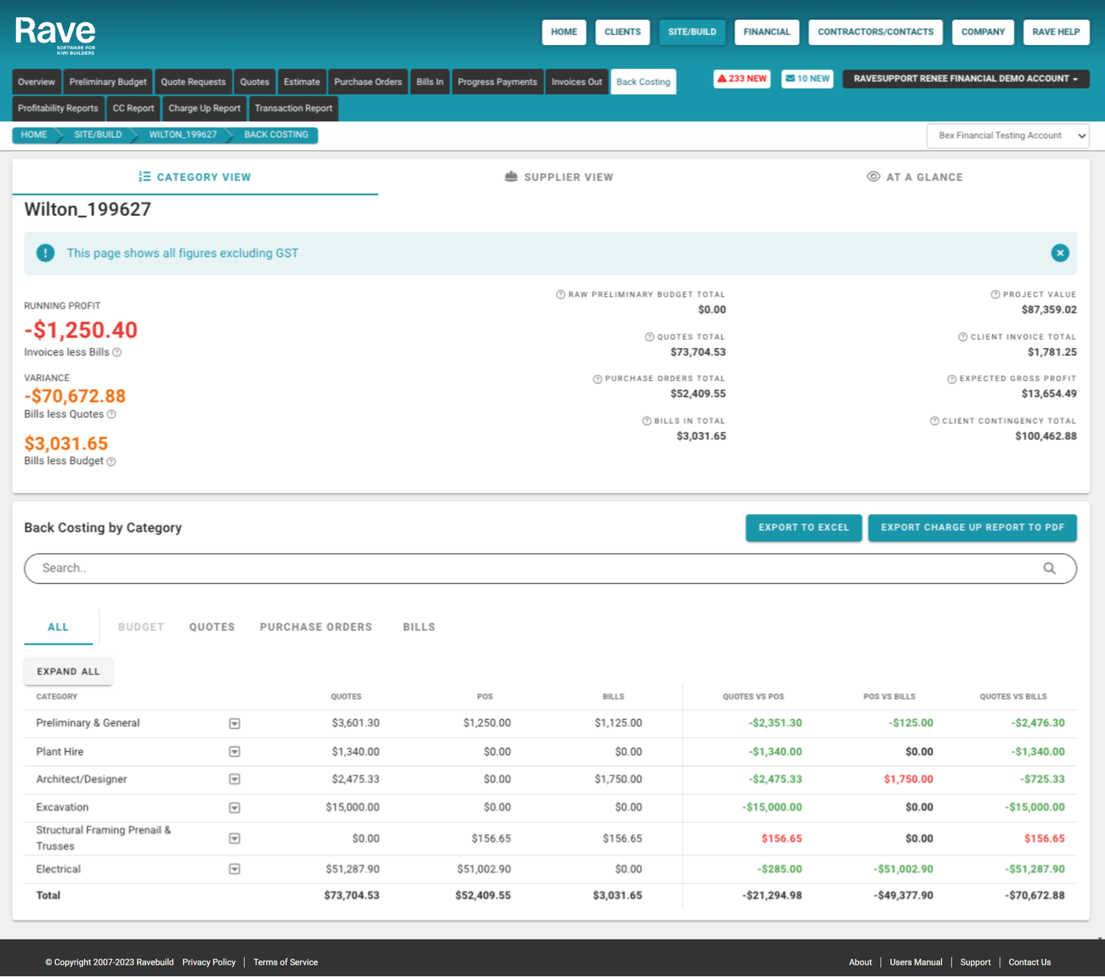 Rave Build - Software for New Zealand Residential Builders