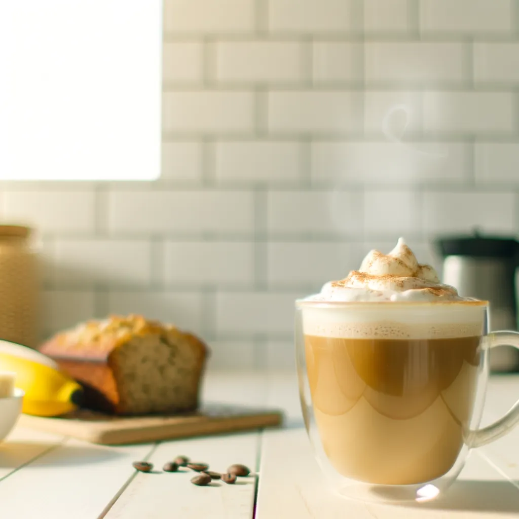Banana Bread Latte - Tasty Coffee Tales