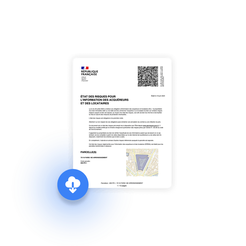 Rapport Géorisques | Outils Notiplus