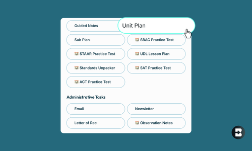 AI Unit Plan Generator | Brisk Teaching
