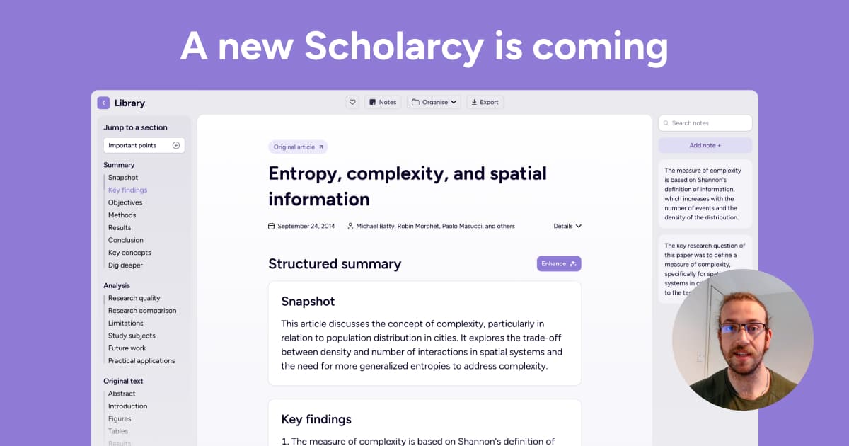 A new Scholarcy is coming