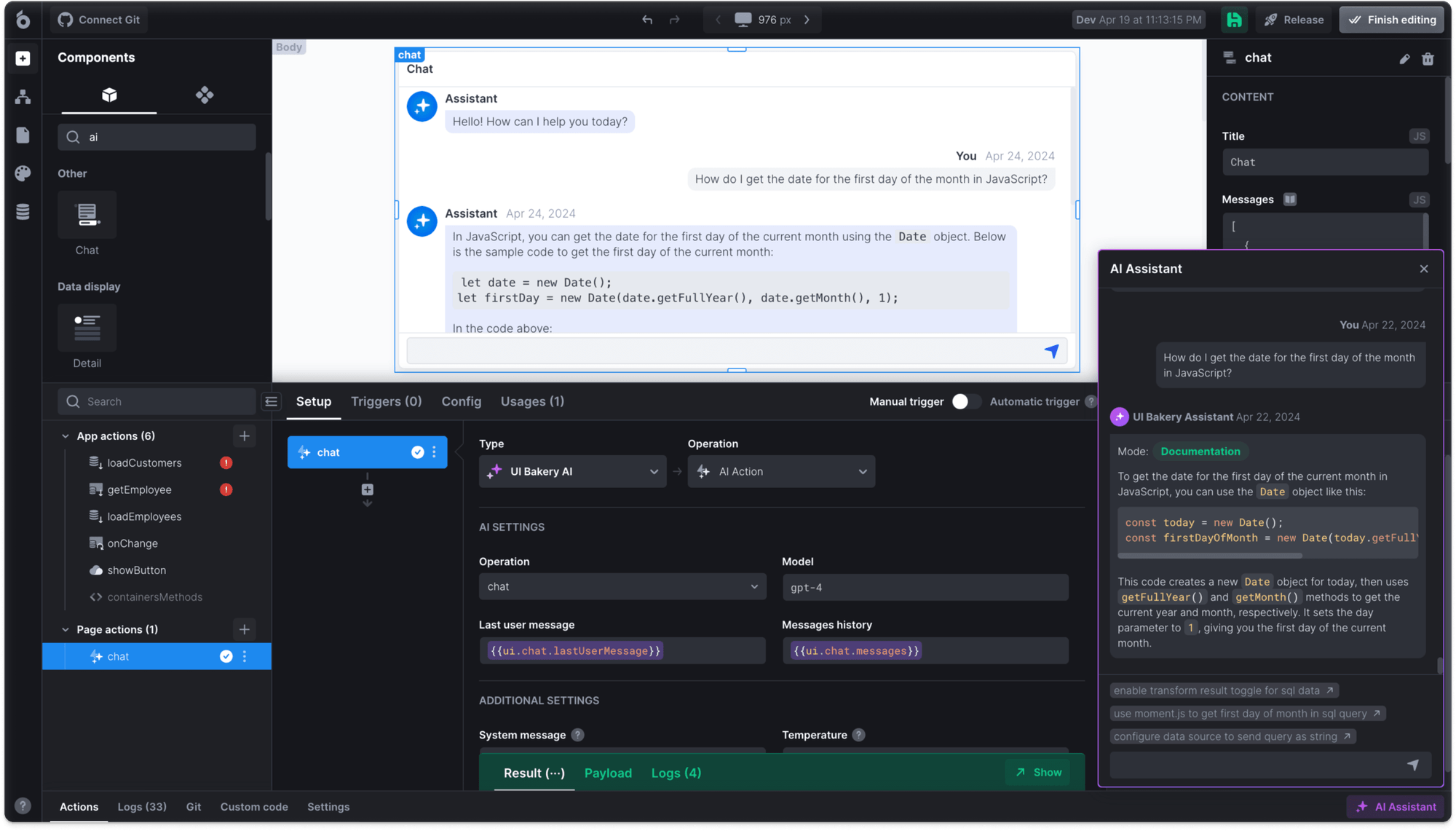 Build AI apps faster with UI Bakery
