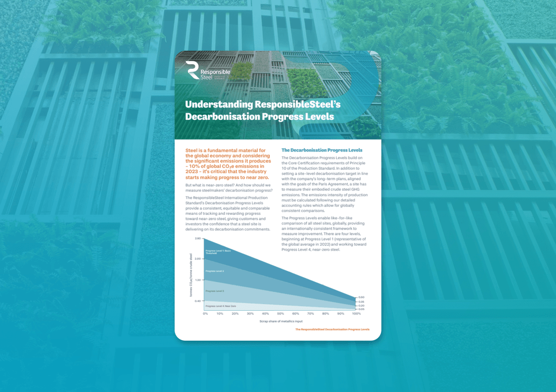 The Decarbonisation Progress Levels | ResponsibleSteel