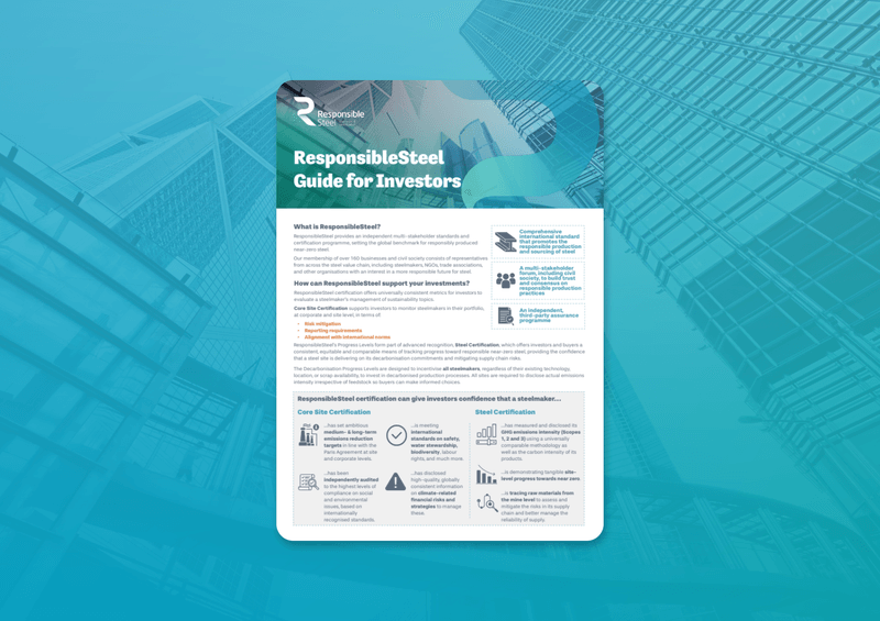 ResponsibleSteel's 13 Principles | ResponsibleSteel
