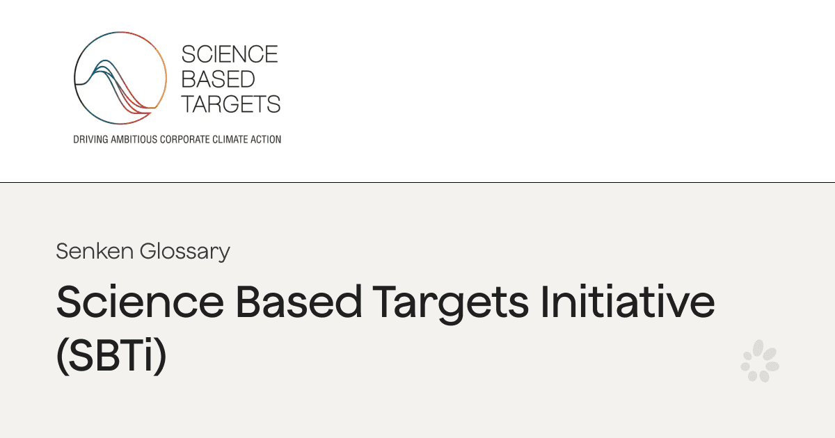 Science Based Targets initiative (SBTi): An Overview and Recent Developments