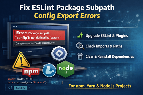 How to Fix ESLint Package Subpath Export Errors | Orchestra