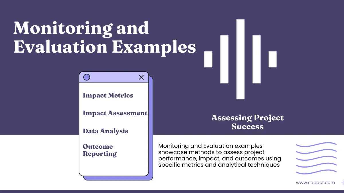 Monitoring and evaluation examples | sopact