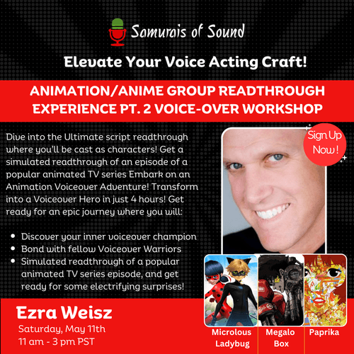 Voice-over workshops online | Voice acting workshops