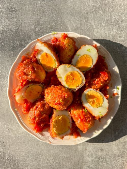 Indonesian Telur Balado Recipe | Verna Gao