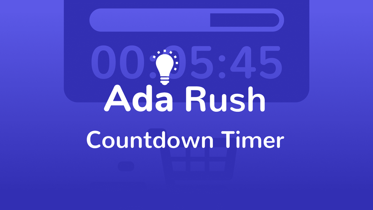 Ada Rush: Countdown Timer app for Shopify | Owlmix