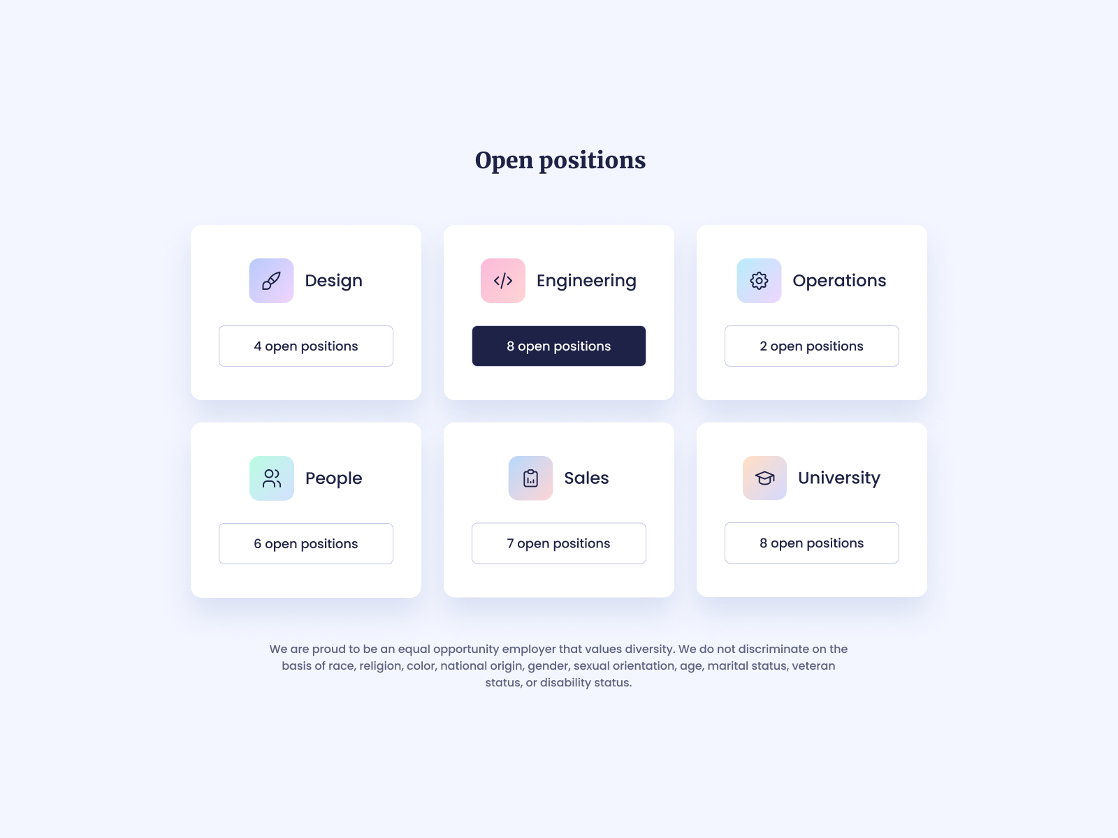UI Design Daily | Job Cards