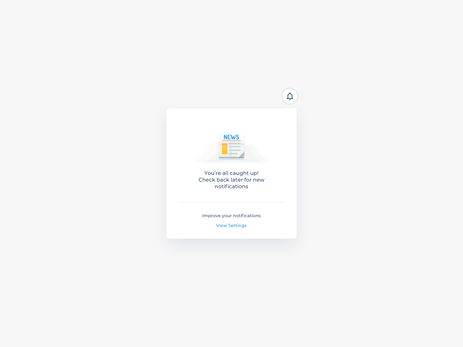 UI Design Daily | Empty Notification Inbox