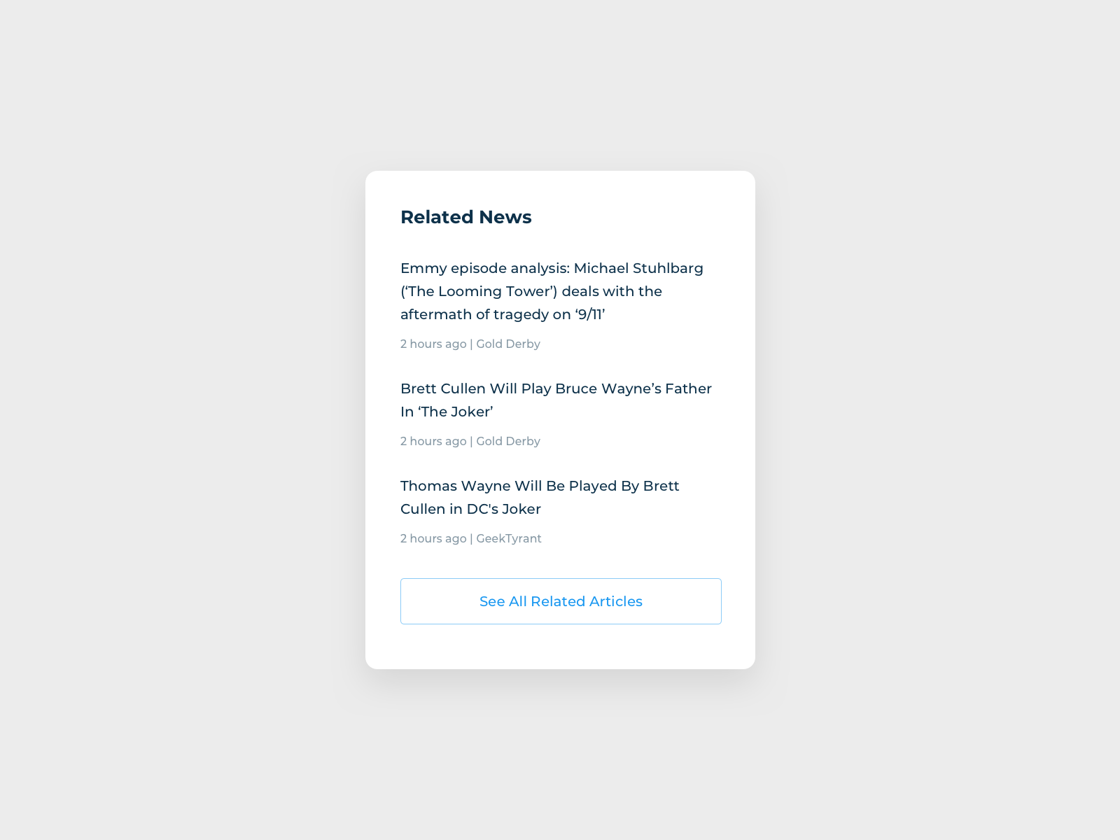 UI Design Daily | News List