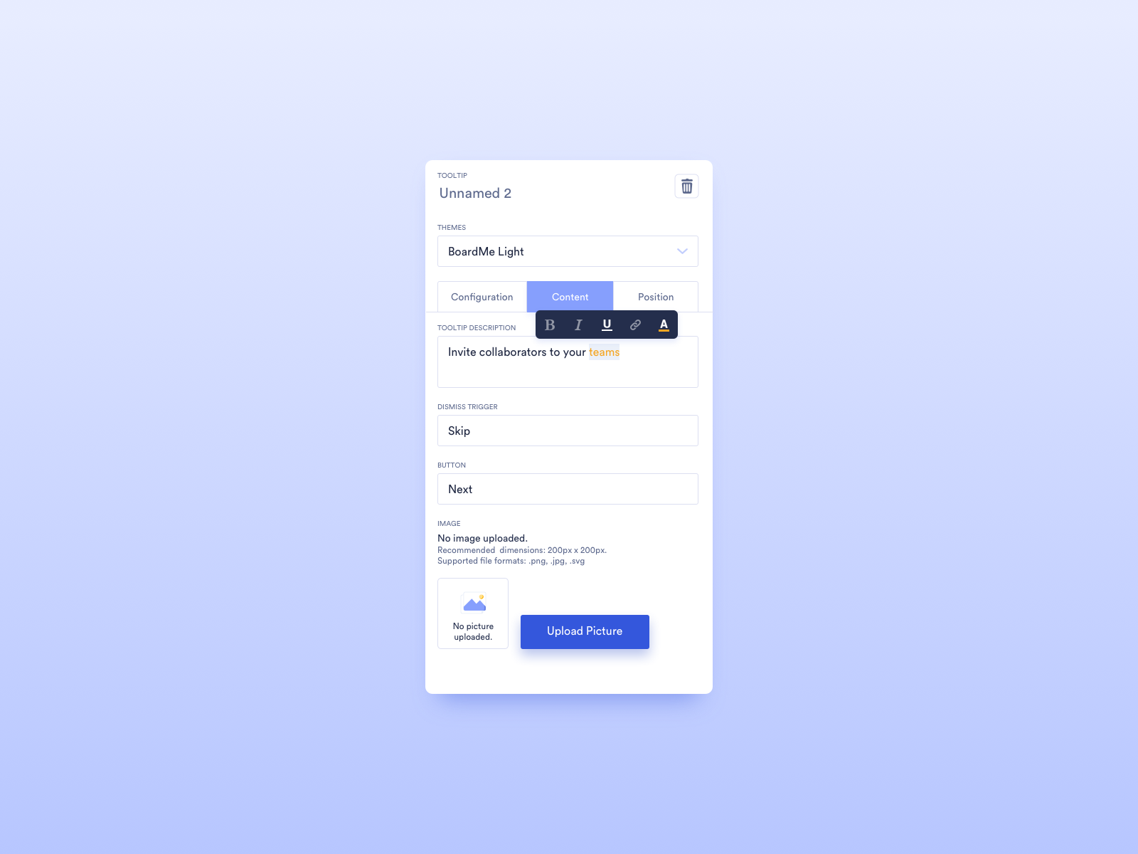 UI Design Daily | Content Settings