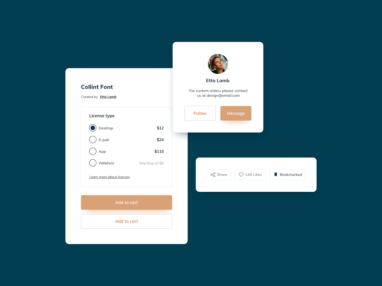 UI Design Daily | Product Details Component