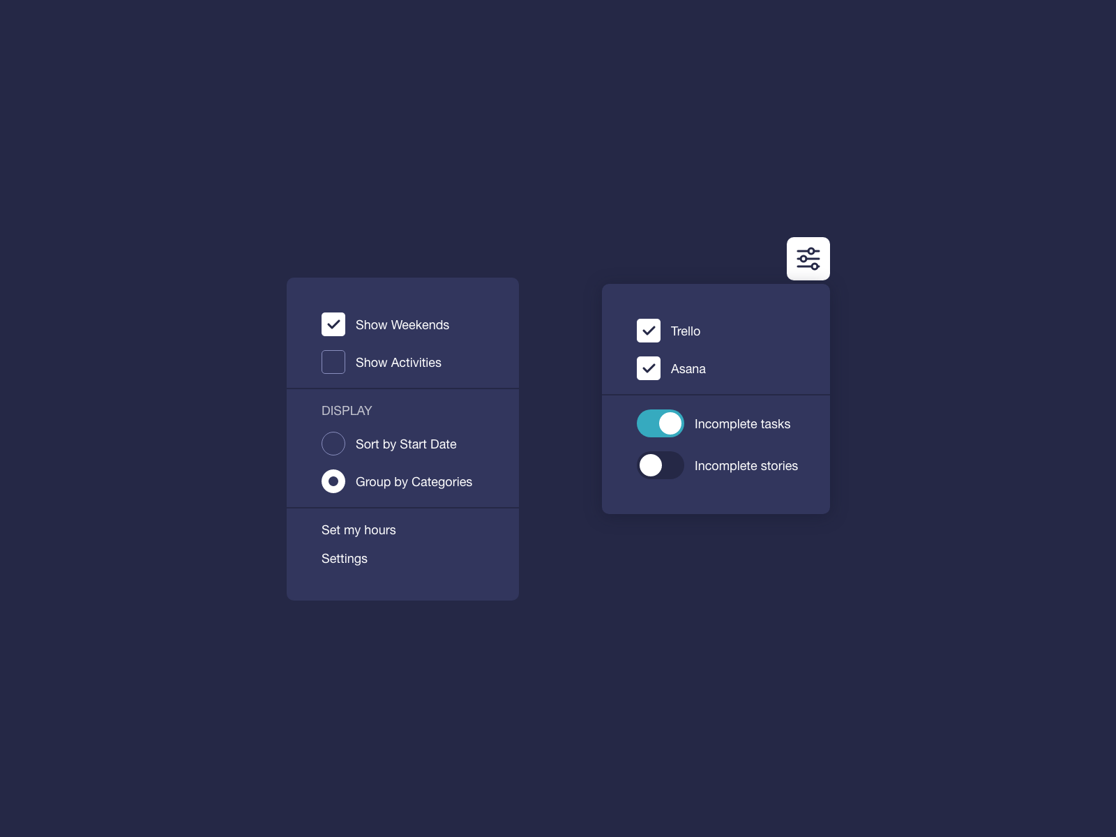 UI Design Daily | Filter Components