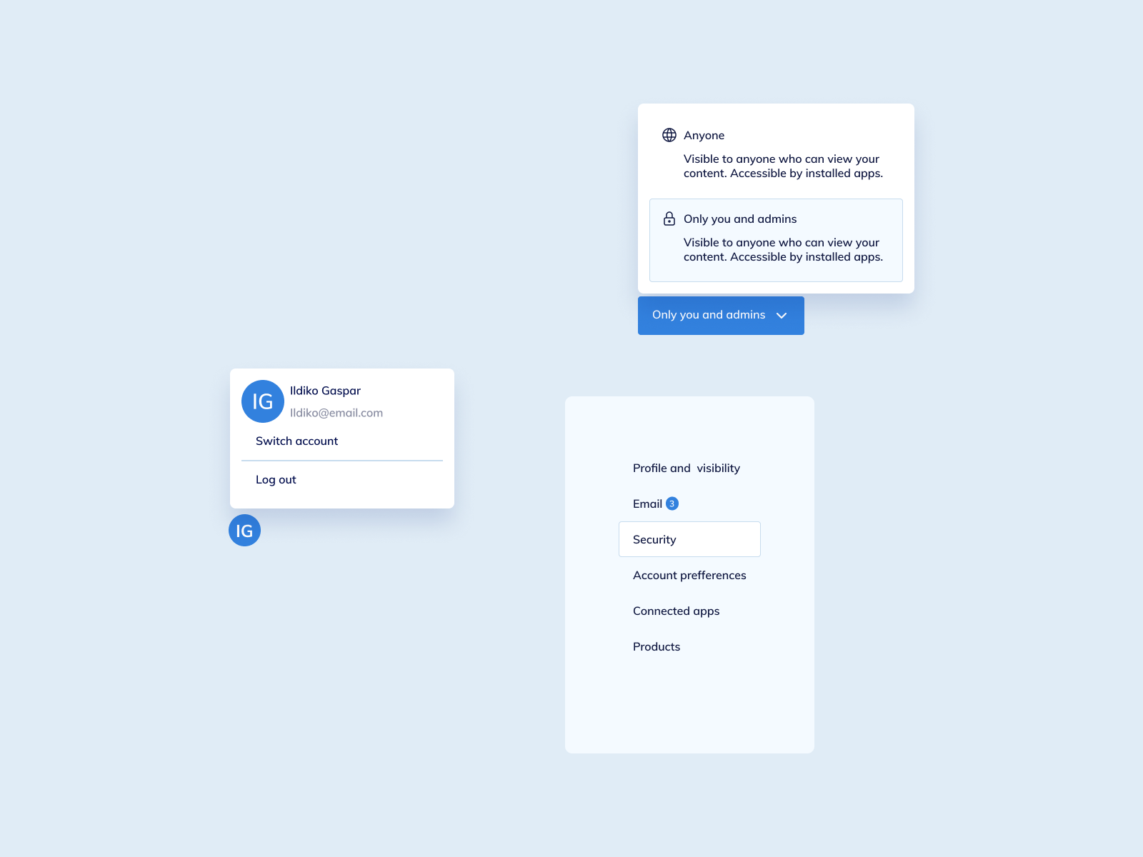 UI Design Daily | Account Page UI Components