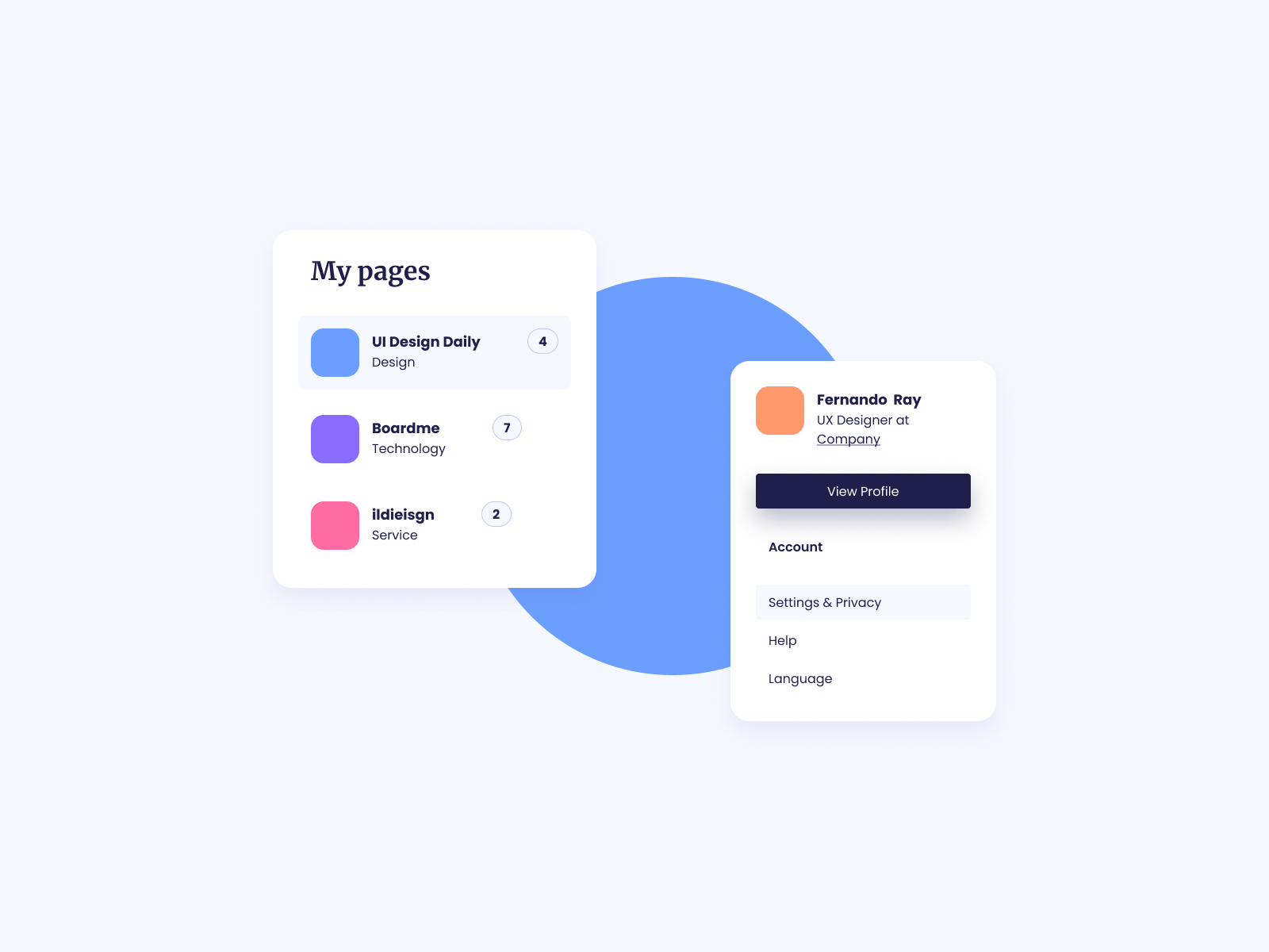 UI Design Daily | Cards