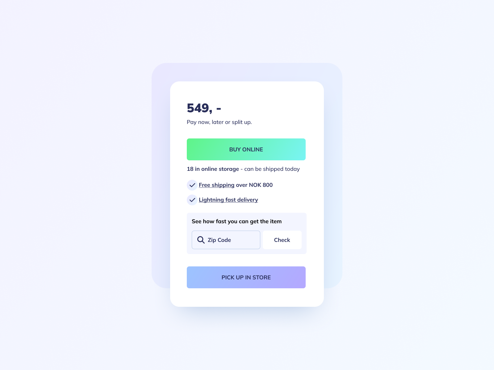 UI Design Daily | Price Card