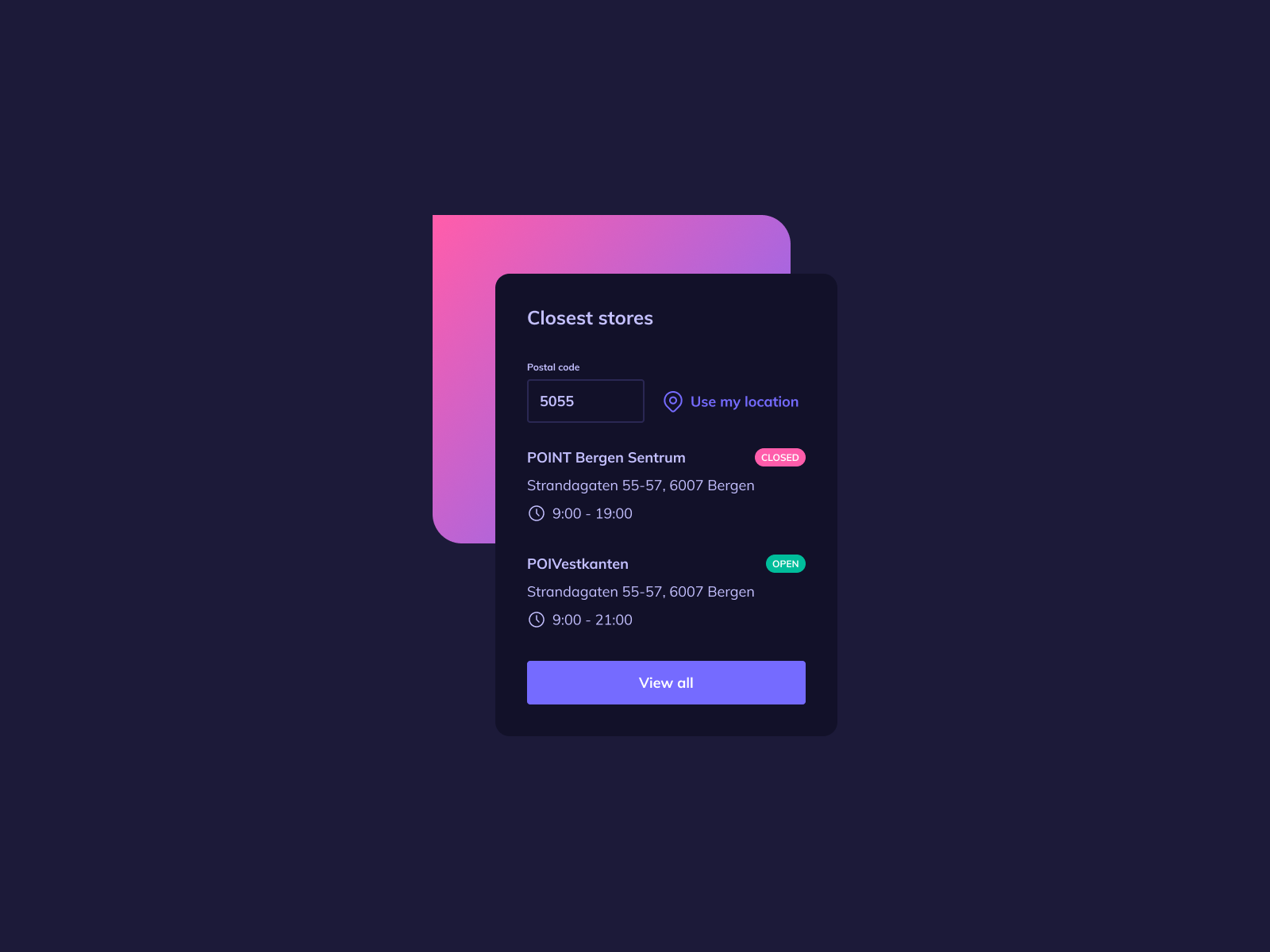 UI Design Daily | Stores List