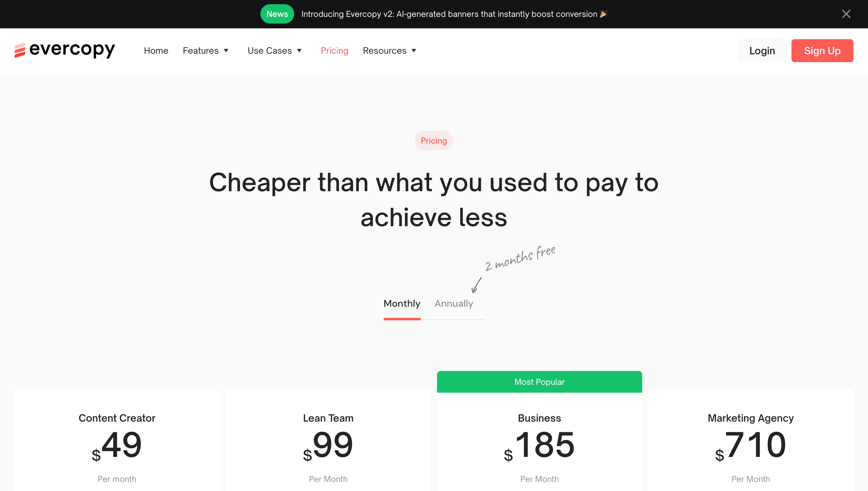 Upgrade your marketing with affordable AI marketing tools - Evercopy