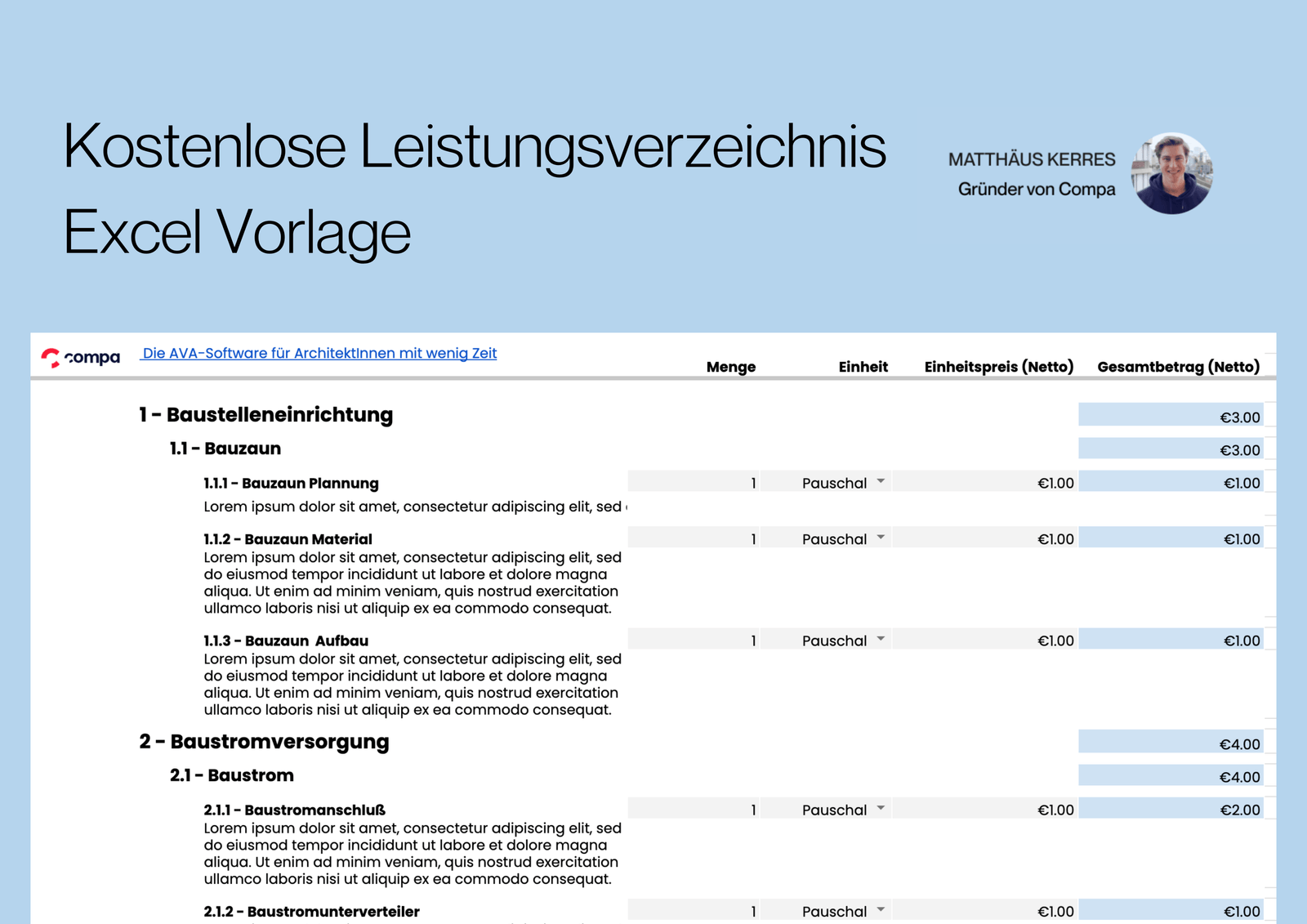 Leistungsverzeichnis: Aufbau und Erstellung leicht erklärt