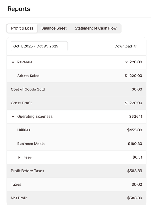 Arketa - Arketa Accounting - Designed for wellness studios