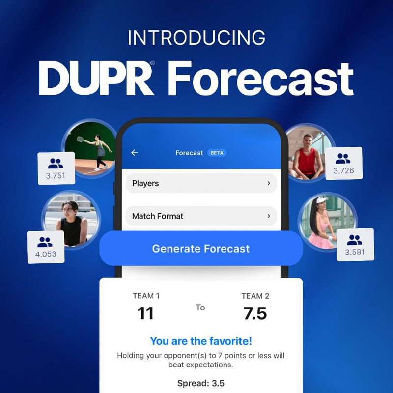 DUPR Blog | Introducing DUPR Forecast: See Your Chances Before You Step ...