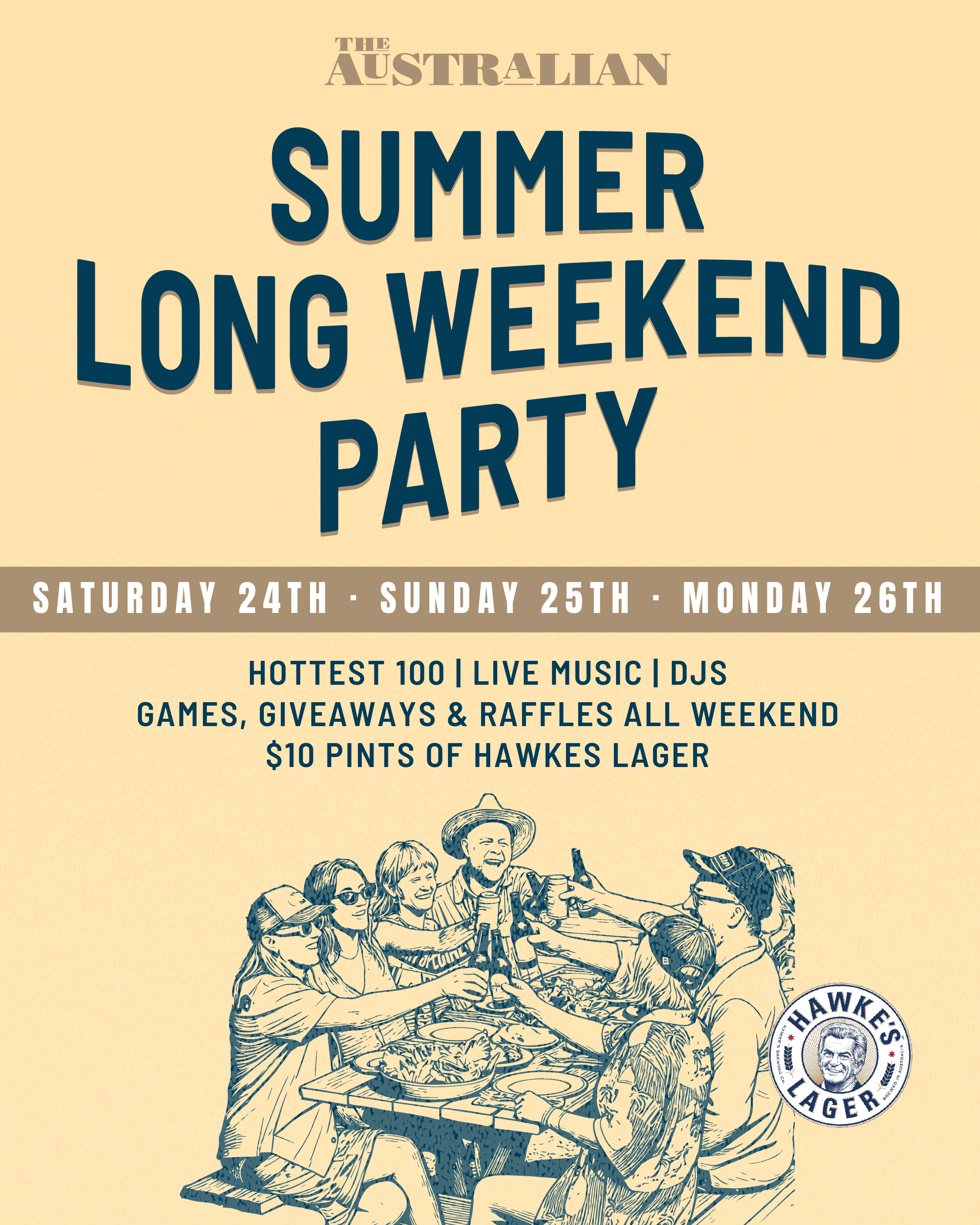 Summer Long Weekend Party - Australian Heritage Hotel