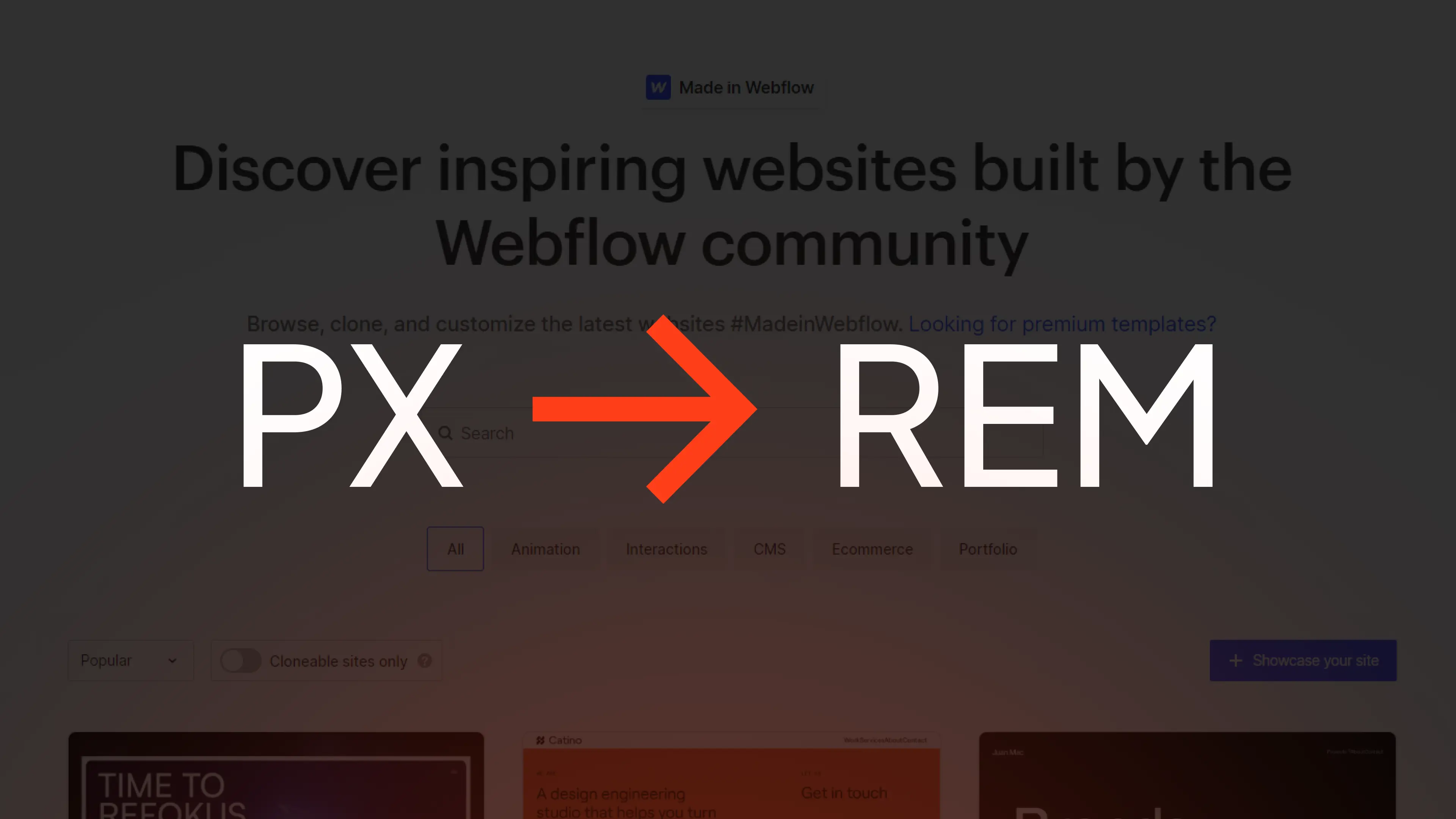 Rem vs Pixel : Choisir la meilleure unité de mesure sur Webflow (Guide)